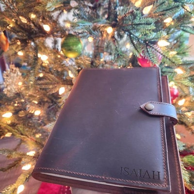 Personalized Leather Journal Notebook Diary, Leather Sketchbook, Travel ...