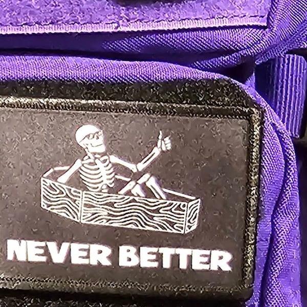 Slow is Smooth Smooth is Fast Sniper Morale Patch - Hook and Loop Backing for Backpack, Rucksack ...