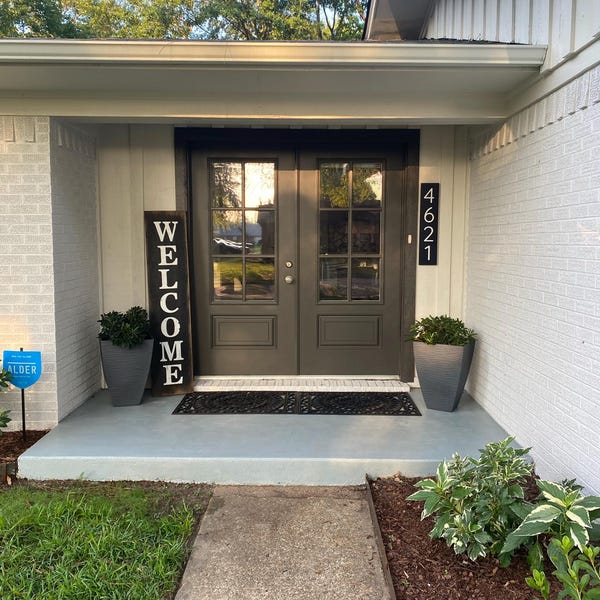 Custom Modern Address Sign Vertical and Horizontal House Numbers - Etsy