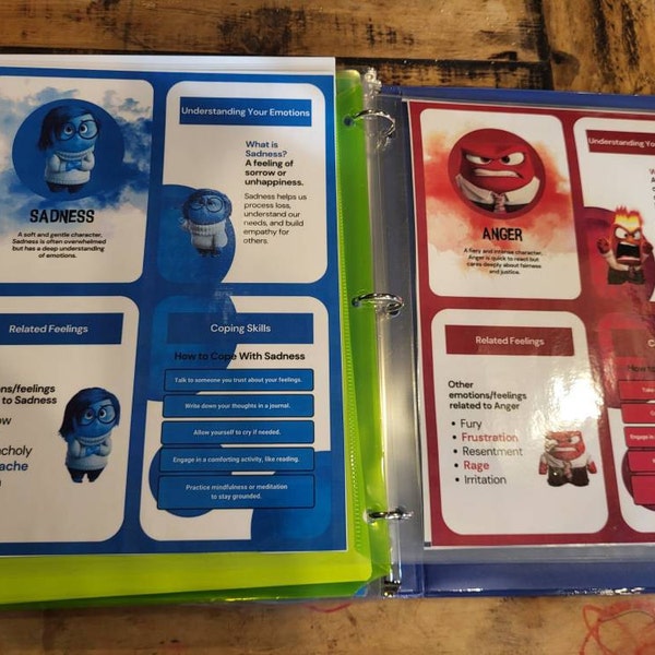 Inside Out 2 Flashcards Coping Skills for Kids Understanding Emotions ...
