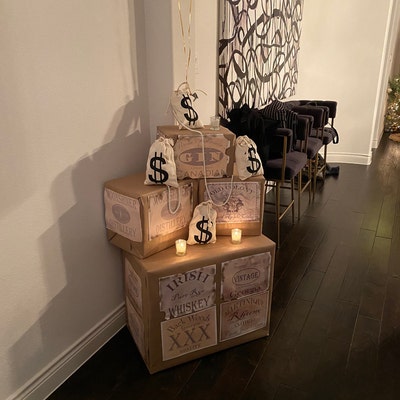 12 Prohibition Bootlegger Crate Label Props JPG Set 8.5X11 Speakeasy ...