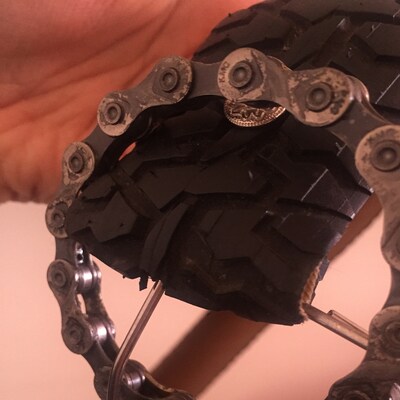 Upcycled Bike Chain Heart Keychain - Etsy