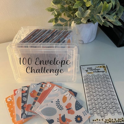 100 Envelope Challenge Box Money Saving Challenge 100 Envelope ...