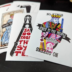 Activism Sticker Pack 5, Punk, Leftist, Communism, Coupon, Eat the Rich ...