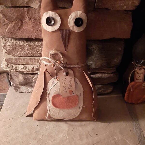 Primitive Owl - Etsy