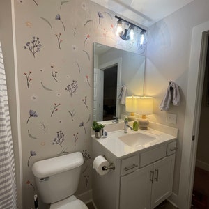 Watercolor Flower Greenery Wall Decals Nature Sticker Boho Nursery ...