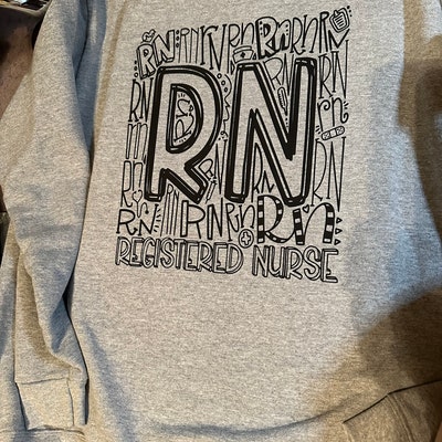 RN Nurse Typography INSTANT DOWNLOAD Dxf, Svg, Eps, Png, for Use With ...