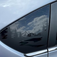 Quarter Window, FIT Only Sequoia 18-23 , Window Decal Overlay, Rear ...