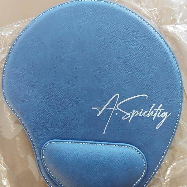 Personalized Laser Engraved Leather Mouse Pad, Custom Mouse Pad With ...