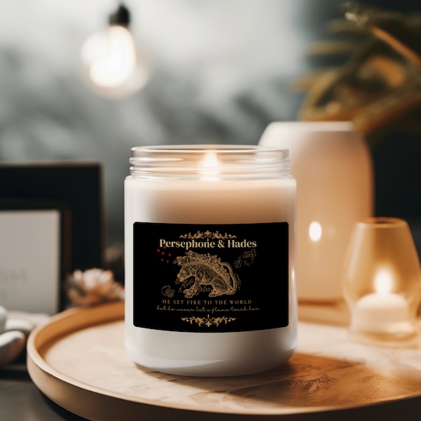 Amber Candle Mockup PSD, Jar Candle Mockup 9oz, Boho Candle Label ...