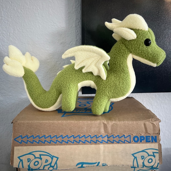 Customisable Handmade Long Dragon Plush - Made to Order, Bean Bag Tail ...