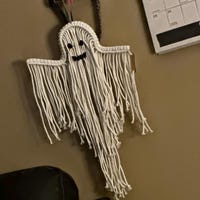 Halloween Macrame Ghost Spooky Wall Hanging for Gothic Decor V73 - Etsy ...