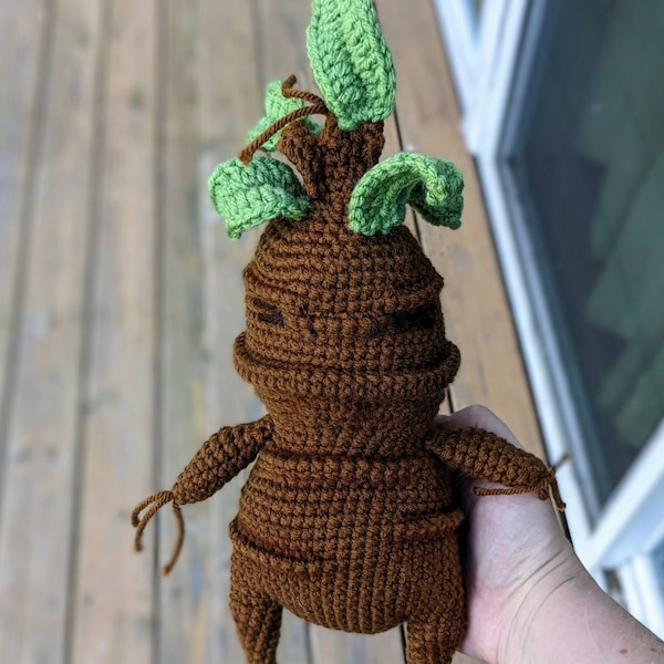 Mandrake Crochet Pattern - Plant Crochet - Amigurumi Mandragora - Cute ...