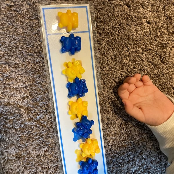 Teddy Bear Pattern Strips, Preschool Math Activity - Etsy