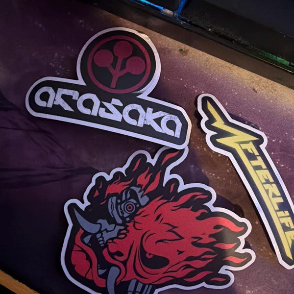 Cyberpunk 2077 3 Pack Waterproof Vinyl Stickers | Afterlife Sticker ...