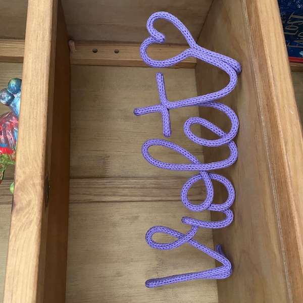 Knitted Name Sign L Name Sign L Kids Room Decor L Children's Room L ...