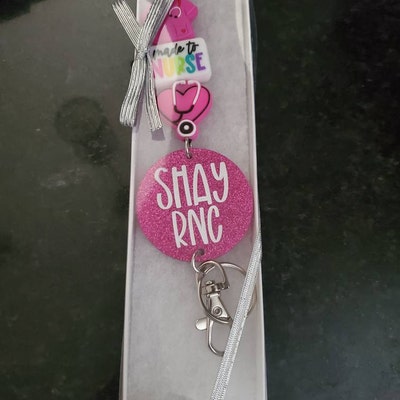 Personalized Earthtone Teacher Lanyard, Engraved Teacher Lanyard, Badge ...