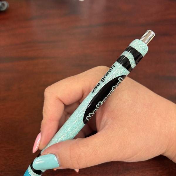 Pastel CRAYON Inspired Glitter Pen || Inkjoy Glitter Pen || Refillable ...