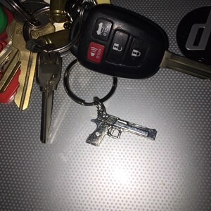 Bang Bang Gun Shooter Key Chain Key Tag Rifle Handgun Keychain Pistol ...