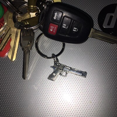 Bang Bang Gun Shooter Key Chain Key Tag Rifle Handgun Keychain Pistol ...