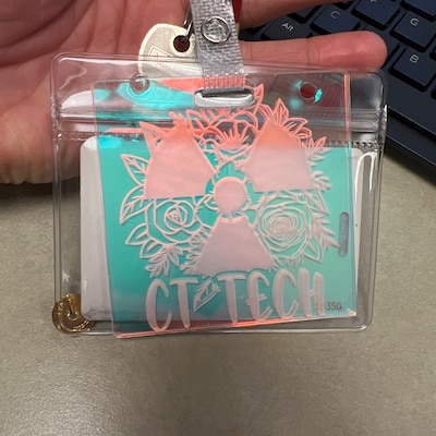 MRI Safe Badge Reel Watercolor Mri Badge Holder Non - Etsy