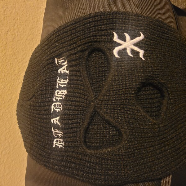 Personalized Ski Mask| Custom Text Embroidery| Three Hole Ski Mask ...