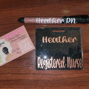 Glitter Badge Buddy Breast Cancer Awareness Breast Cancer - Etsy