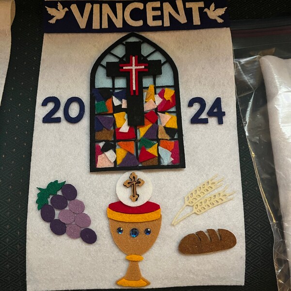 UNASSEMBLED Personalized Confirmation Banner Kit, Confirmation Banner ...
