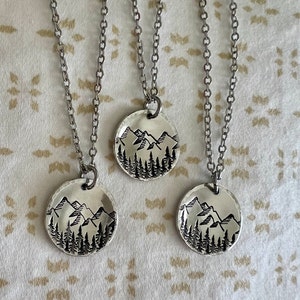 Mountain Sunrise Keychain Nature Adventure Compass Charm Key Ring ...