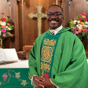 Gothic Style Chasuble With a Matching Stole, Vestments for Priest ...