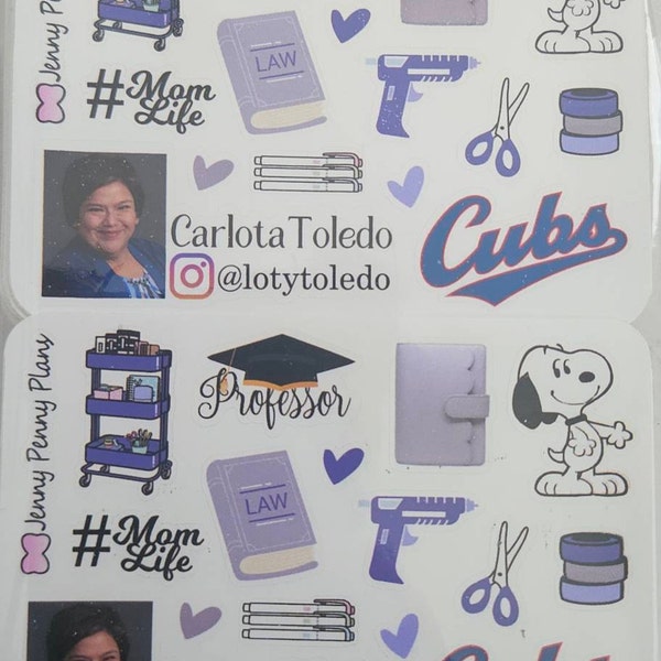 Custom Contact Cards on Premium Matte Sticker Paper - Etsy