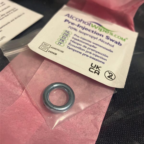 Titanium ASTM F136 (cl69) Large Gauge Clicker, Hinged Clicker 2mm-4mm ...