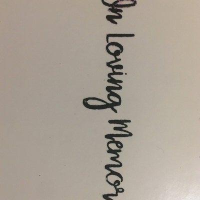 In Loving Memory Cookie Stencil - Etsy