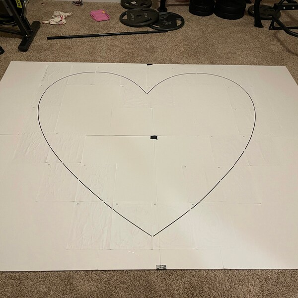 Heart Mosaic Template, Heart From Balloons, Valentine's Heart Mosaic ...