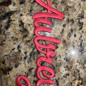 Custom Embroidered Name Iron on Patch Script Font Personalized - Etsy