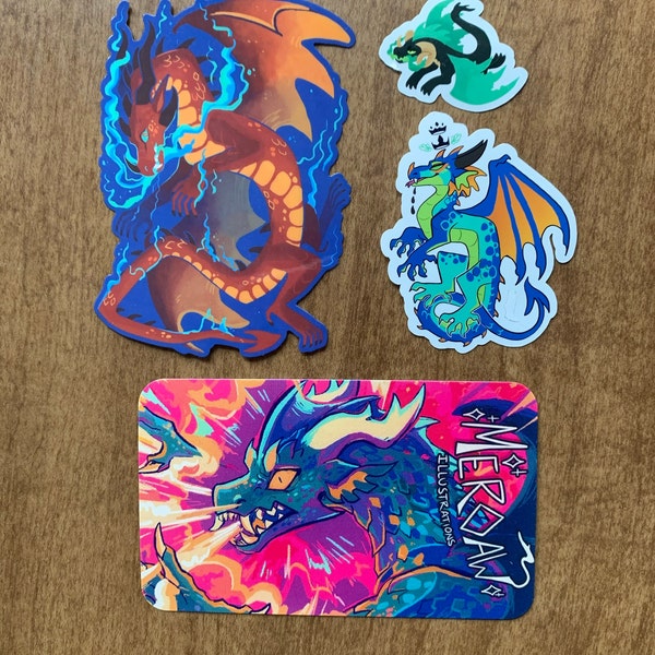 Angular Dragon Stickers [ Wings of Fire ] - Etsy