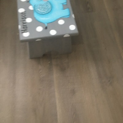 Personalized Stool, Boy Stool, Step Stool, Elephant Step Stool ...
