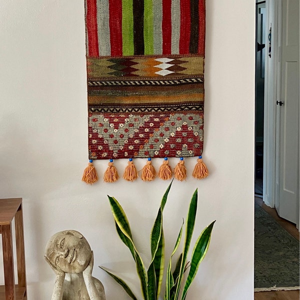 Antique AVAR Kilim , Antique Kilim Rug, Ethnic Kilim Rug, Wide Kilim ...