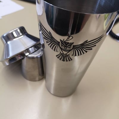 Personalized Cocktail Shaker, Laser Engraved Stainless Steel Cocktail ...