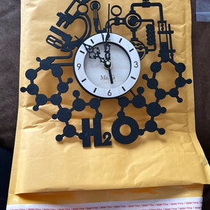 CUSTOM Science Clock Engraved Science Gift With Name or Phrase of Your ...