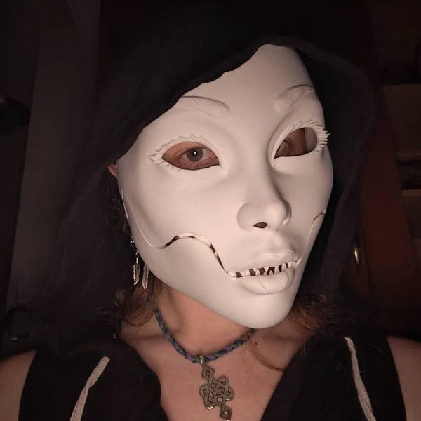 3D Printed Multi Color Hellequin Mask - Etsy