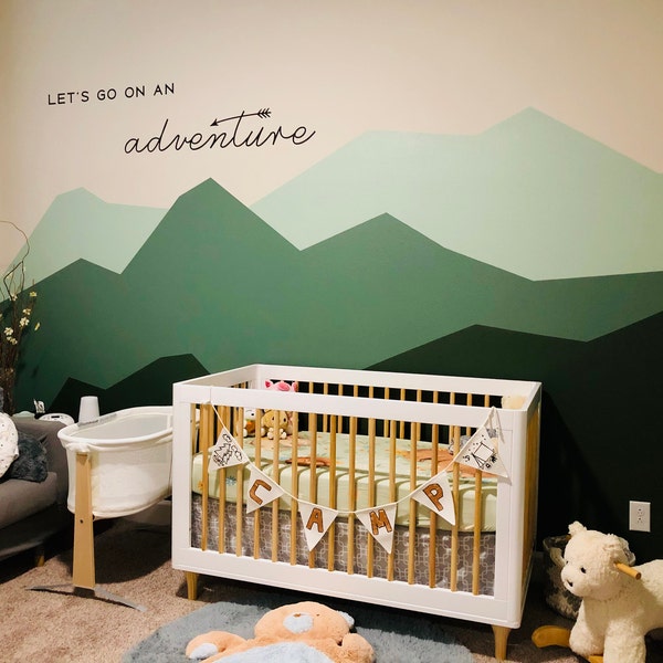 Let's Go on an Adventure Wall Quote Decal, Adventure Awaits Wall Decal ...