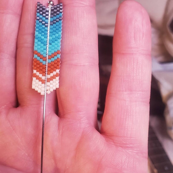 Native Beaded Hat Pin/lapel Pin - Etsy