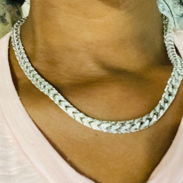 Men's Women's Iced Out Simulated Diamond Solid 925 Sterling Silver ...