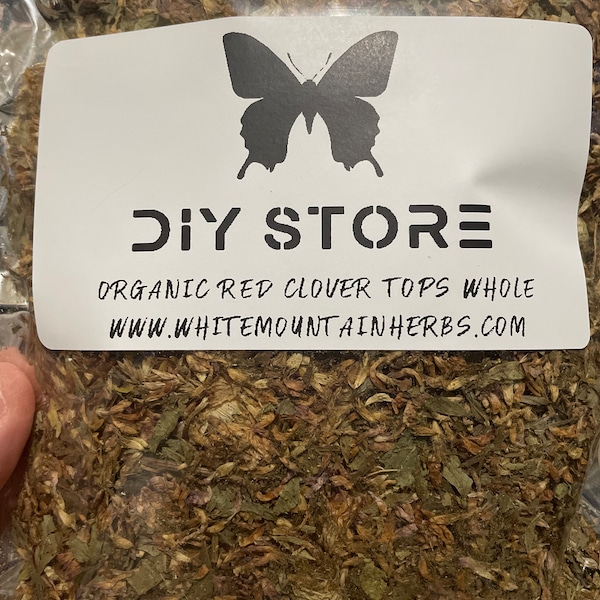 Organic Red Clover, Tops Cut Dried ~ Trifolium Pratense - Etsy