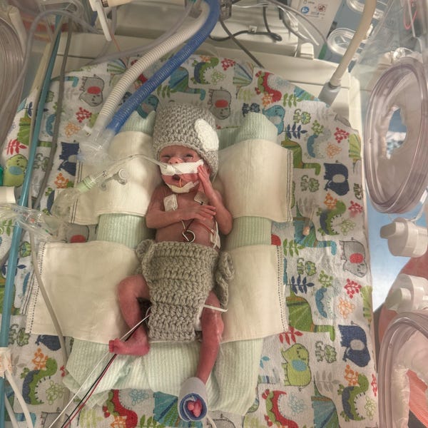 NICU Ladybug Preemie Outfit With Overalls, Fits 2, 3, or 4 Pound Nano ...