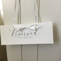 Luxury Wedding Reserved Sign Template: Editable Download W1 - Etsy Canada