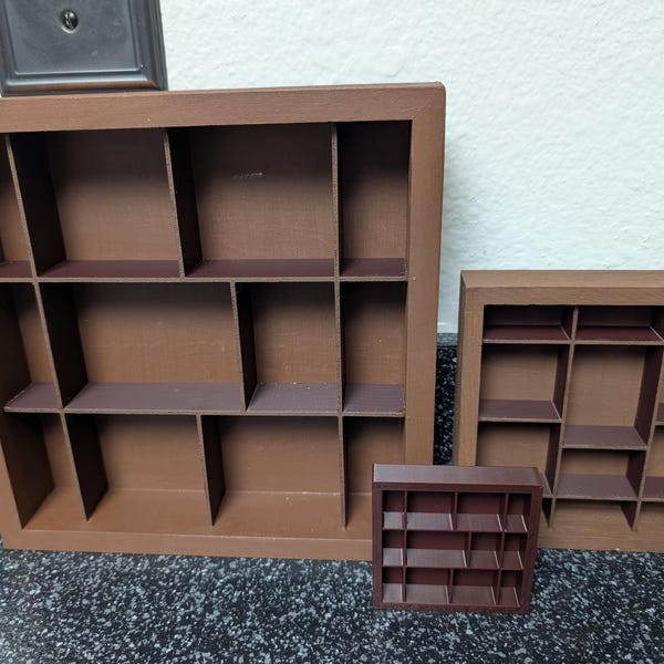 Wooden Curiosity Cabinet Printer Tray Letterbox Display, Rock Display ...