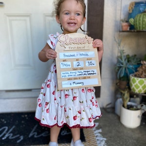 First Day of School Sign, Custom Interchangeable Board, Back to School ...