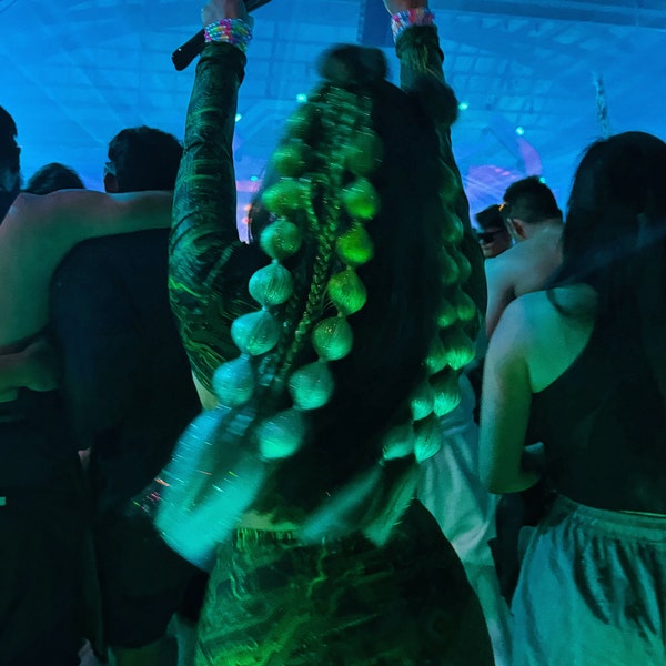 Rainbow Radiance Rainbow Sparkle Festival Braids Tie-in Rave Braids ...